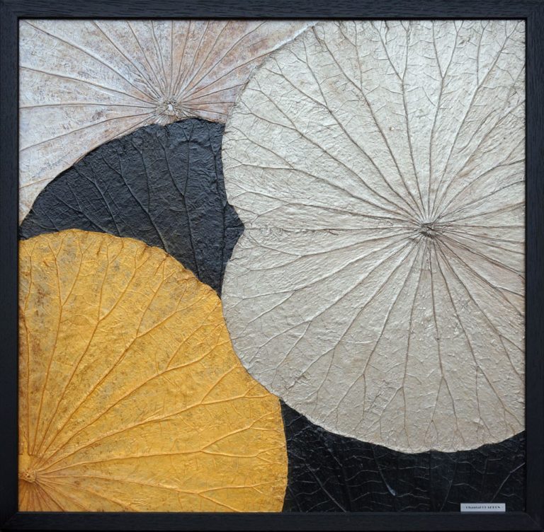 Tableau en Feuilles de Lotus | Mobilier Zen | Salon Zen | Chantal Charron