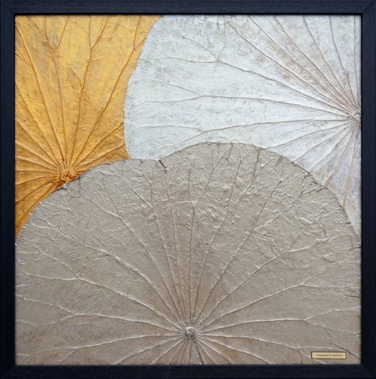 Tableau en Feuilles de Lotus | Mobilier Zen | Salon Zen | Chantal Charron