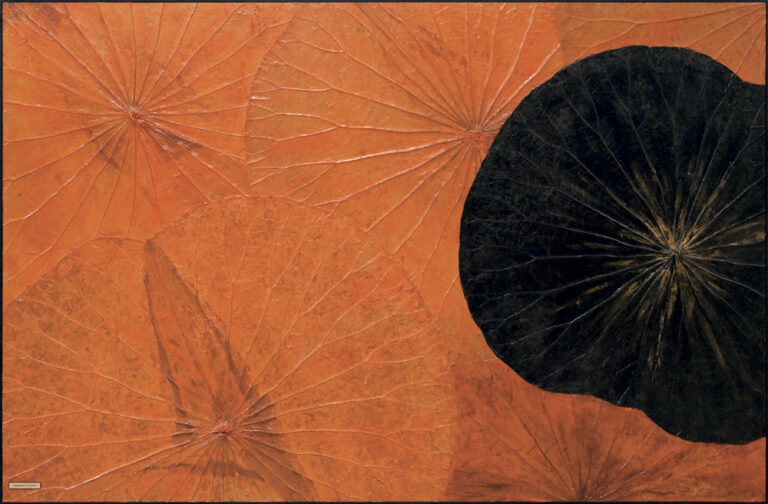 Tableau en Feuilles de Lotus | Mobilier Zen | Salon Zen | Chantal Charron